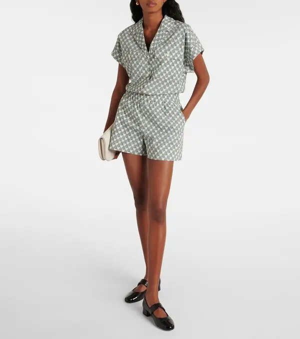 Tory Burch Printed Cotton Poplin Shirt
