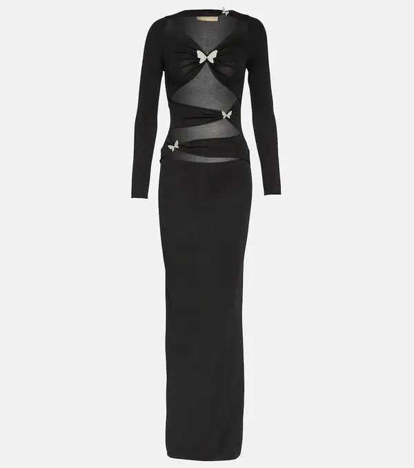 AYA MUSE Atalo Cutout Jersey Midi Dress