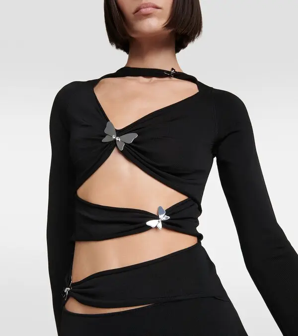AYA MUSE Atalo Cutout Jersey Midi Dress