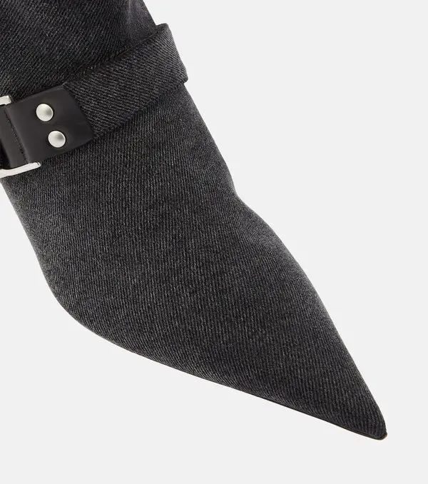 Blumarine Jeanne Knee-high Denim Boots