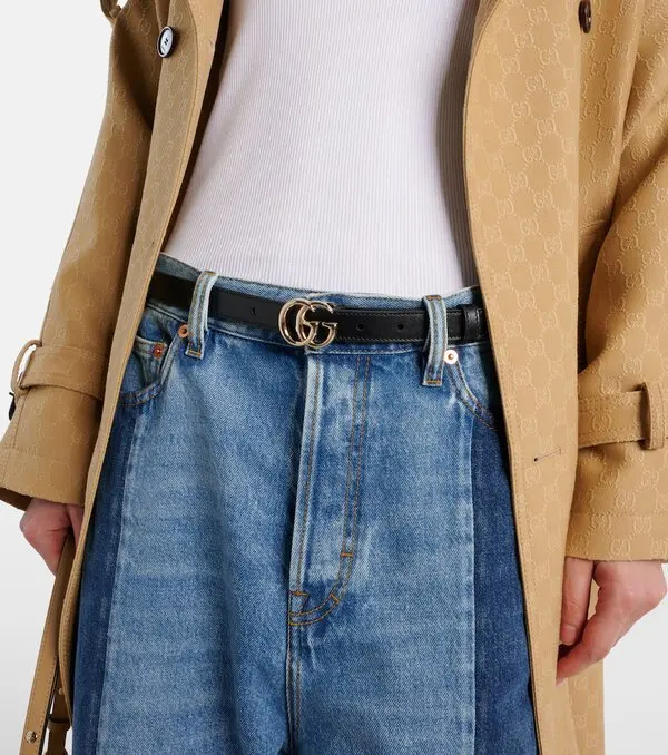 Gucci Gg Marmont Leather Belt