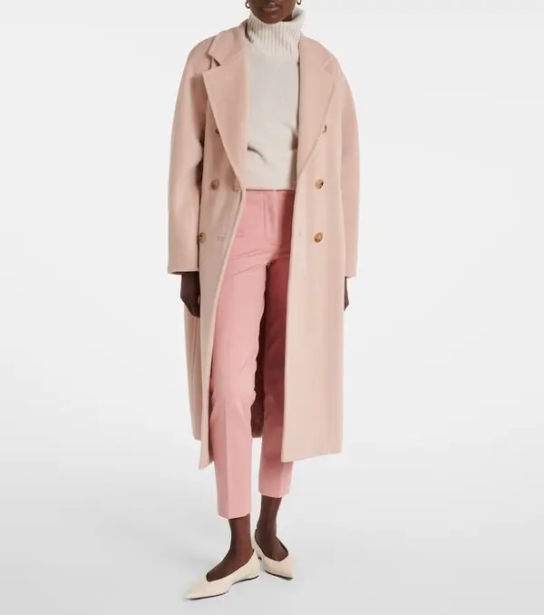 Max Mara Pegno Cropped Jersey Slim Pants - Pink