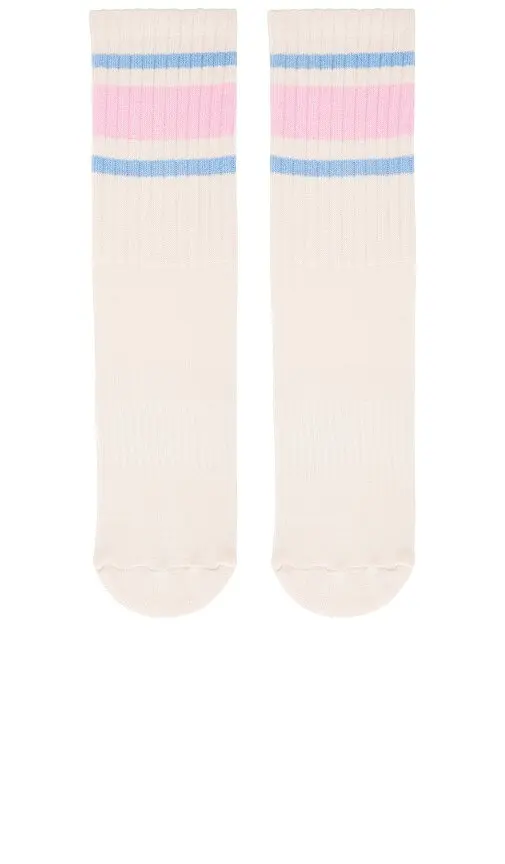 SOULS. Retro Grip Socks - Pink