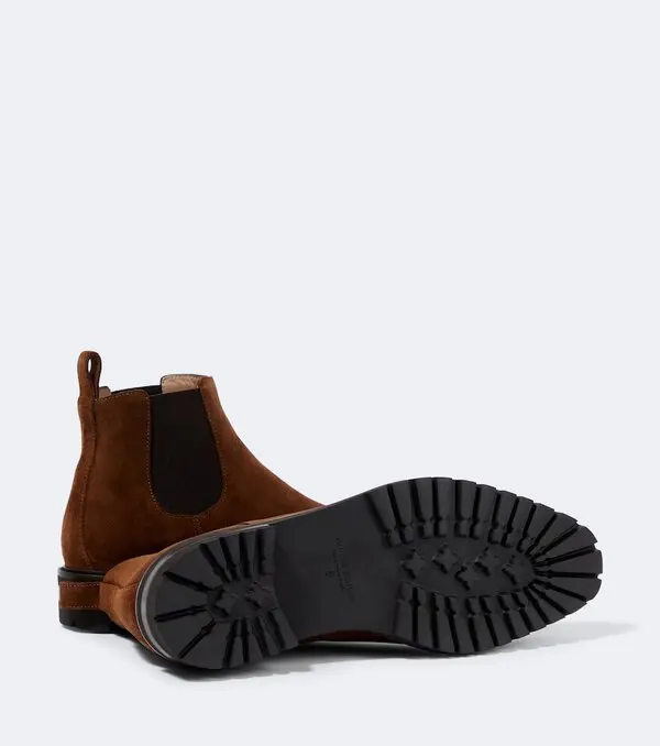 Manolo Blahnik Brompton Suede Chelsea Boots