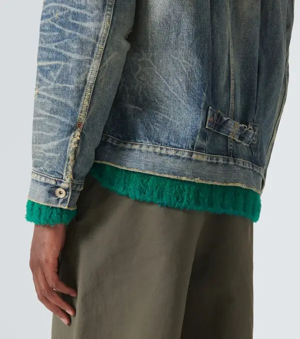 Sacai X Mark Gonzales Patchwork Denim Jacket