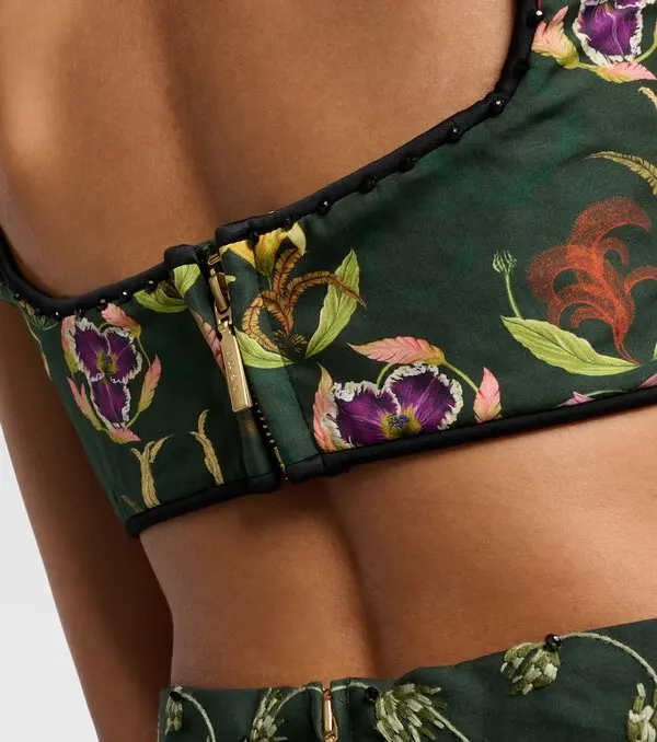 Agua Bendita Embroidered Crop Top