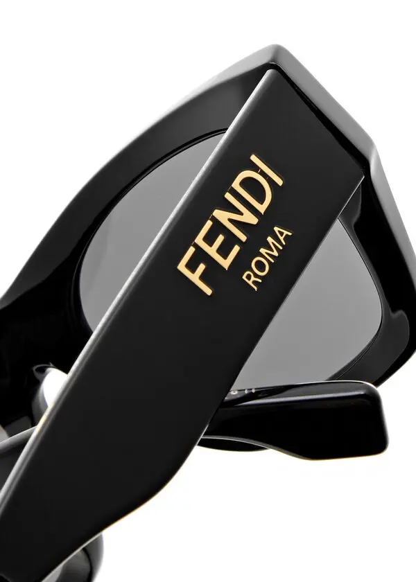 Fendi Roma Rectangle-frame Sunglasses