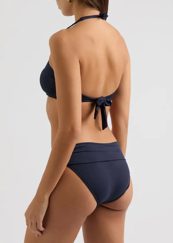 Melissa Odabash Brussels Halterneck Bikini Top - Navy