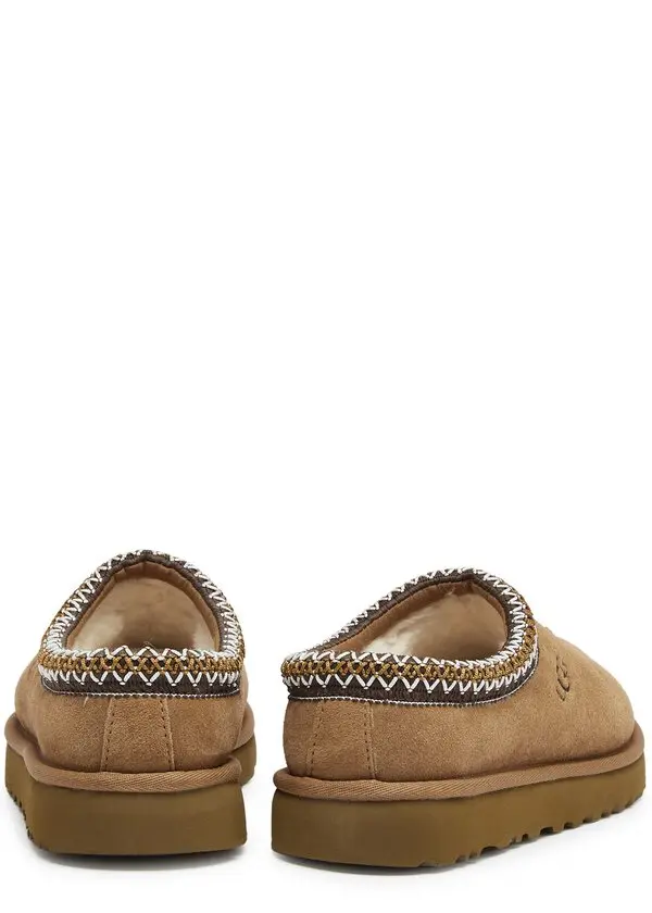 UGG Tasman Suede Flatform Slippers - Tan