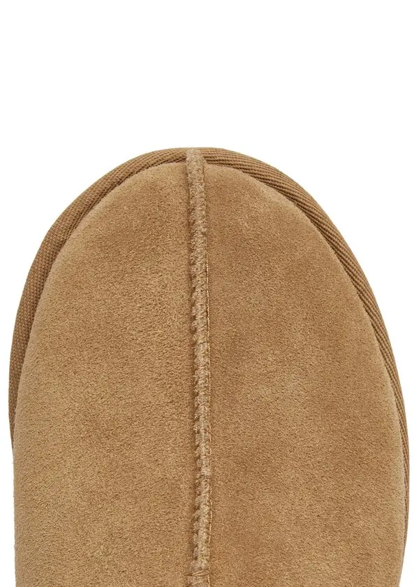 UGG Tasman Suede Flatform Slippers - Tan