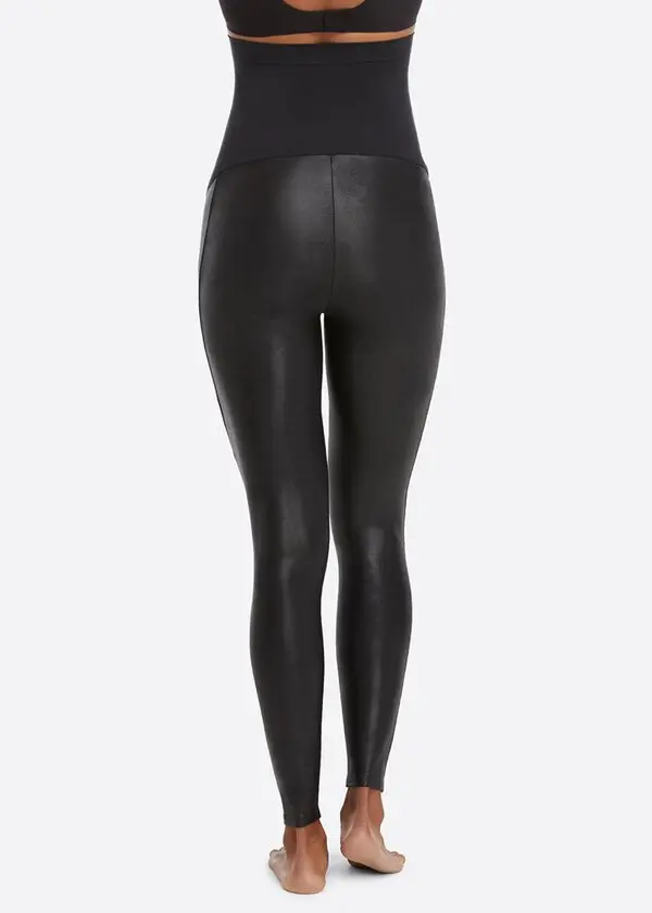 Spanx Mama Faux Leather Maternity Leggings