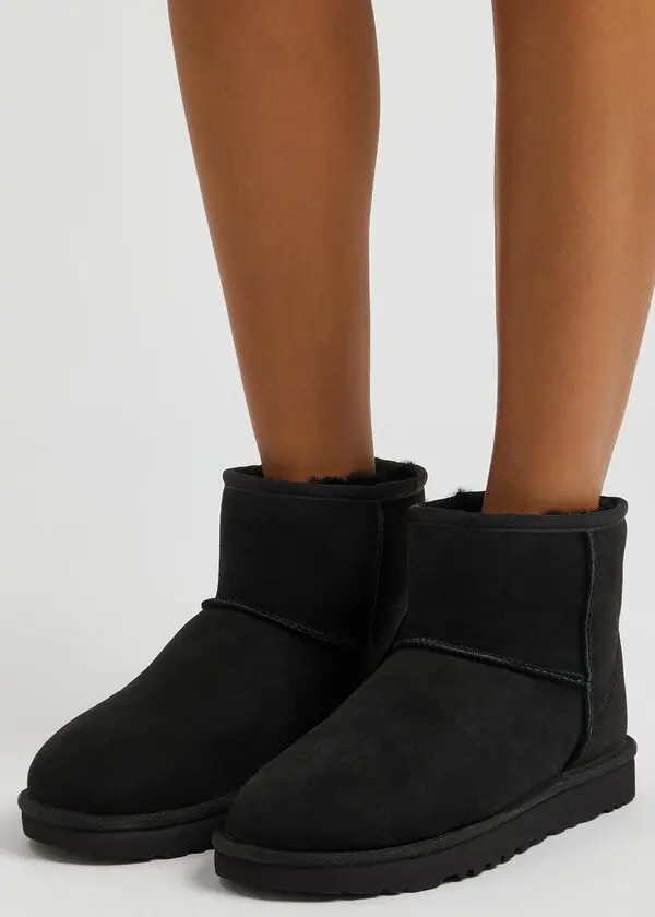 UGG Classic Mini Ii Suede Boots - Black