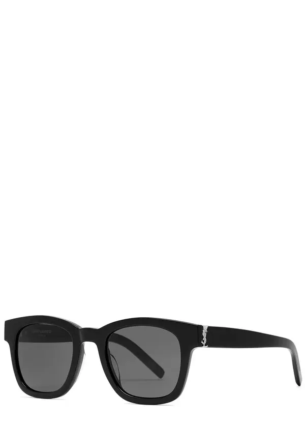 Saint Laurent Wayfarer Style Sunglasses - Black