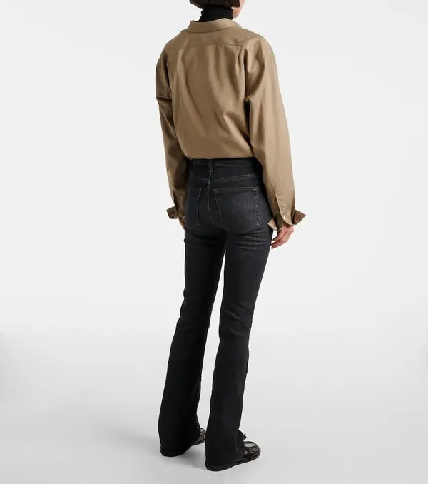 FRAME Le Mini High-rise Bootcut Jeans