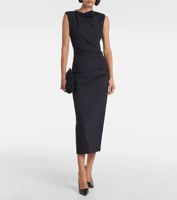 Dorothee Schumacher Draped Midi Dress