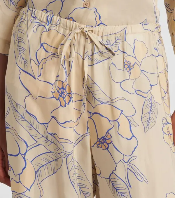 Dries Van Noten Floral Wide-leg Pants