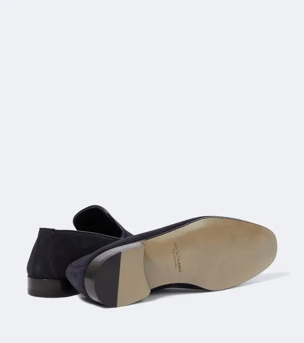 Manolo Blahnik Truro Suede Loafers - Blue