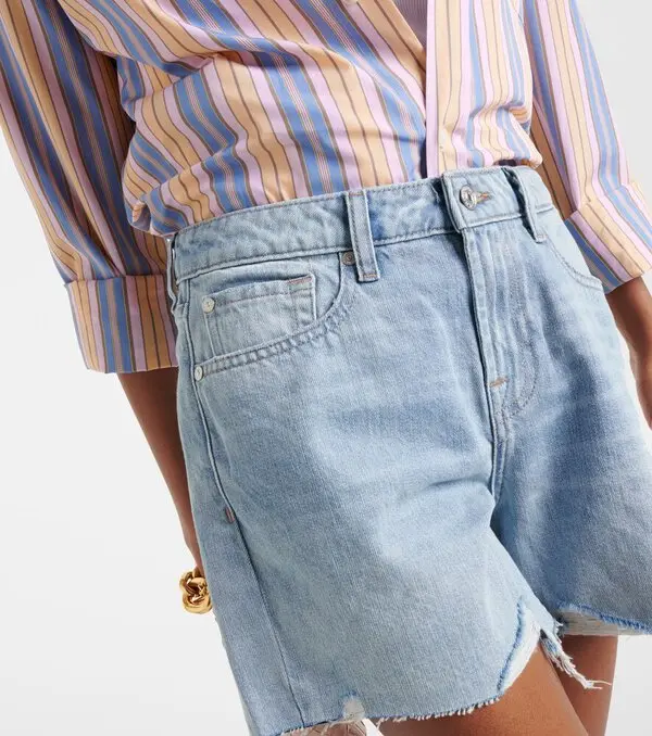 7 For All Mankind Monroe High-rise Denim Shorts