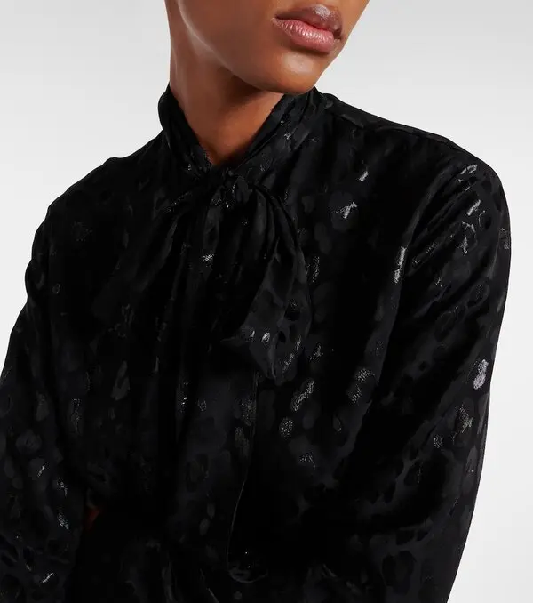 Versace Jacquard Satin Blouse