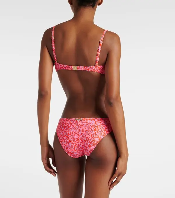Heidi Klein Limpopo Floral Ruched Bikini Top