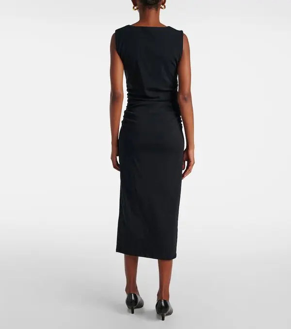 Veronica Beard Charissa Cotton-blend Jersey Midi Dress