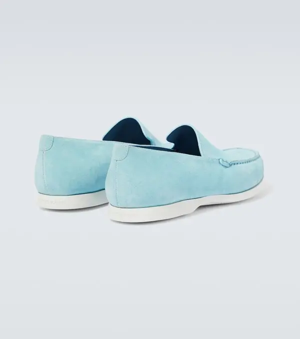 Manolo Blahnik Monaco Suede Loafers