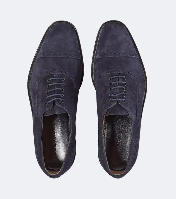 Manolo Blahnik Suede Brogues