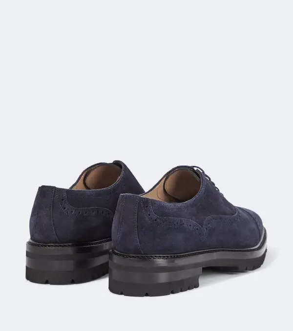 Manolo Blahnik Suede Brogues