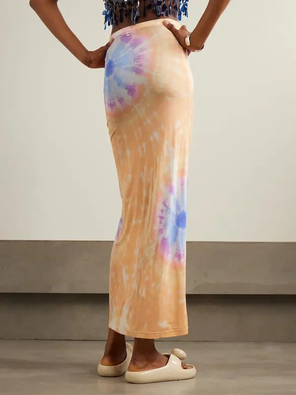 Rabanne Second Skin Tie-dye Maxi Skirt - Multi