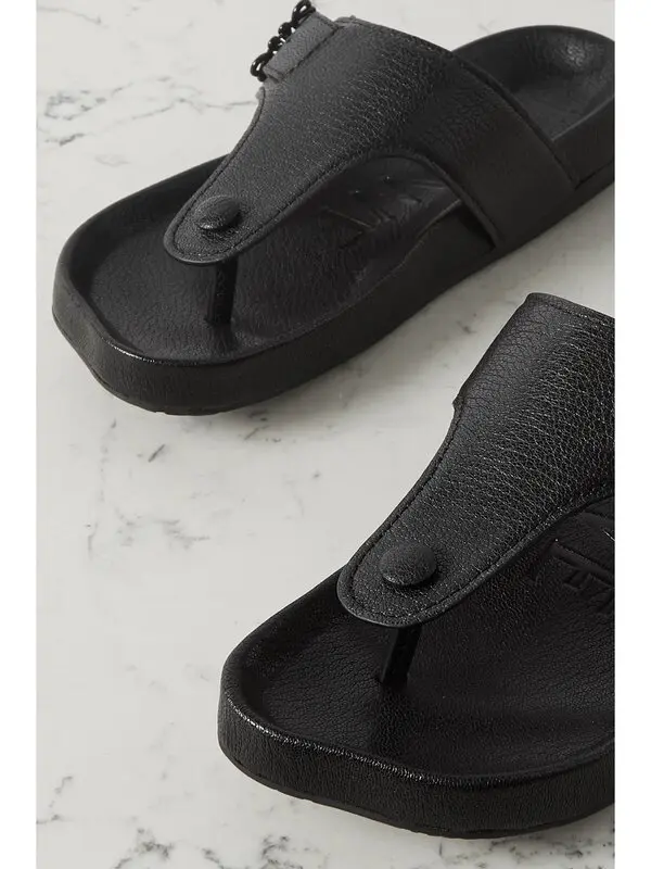 Loewe Ease Embellished Textured-leather Sandals