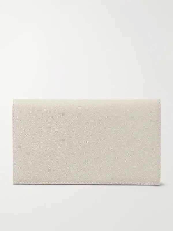 Saint Laurent Uptown Textured-leather Pouch