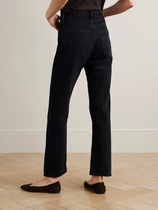 AGOLDE 90s Pinch Waist High-rise Recycled Straight-leg Jeans - Black