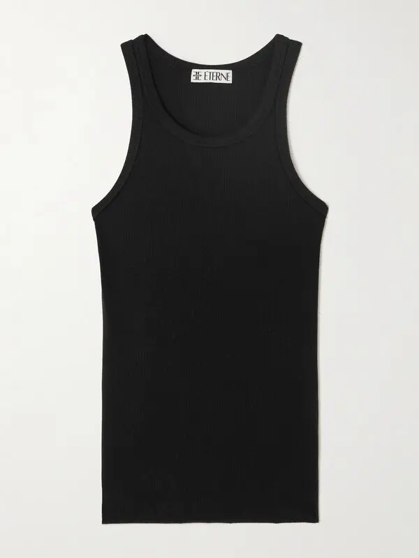 Eterne Ribbed Stretch-jersey Racer Tank