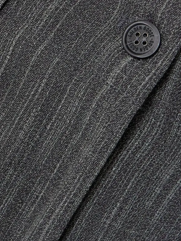 GOLDEN GOOSE Pleated Wool-blend Straight-leg Pants