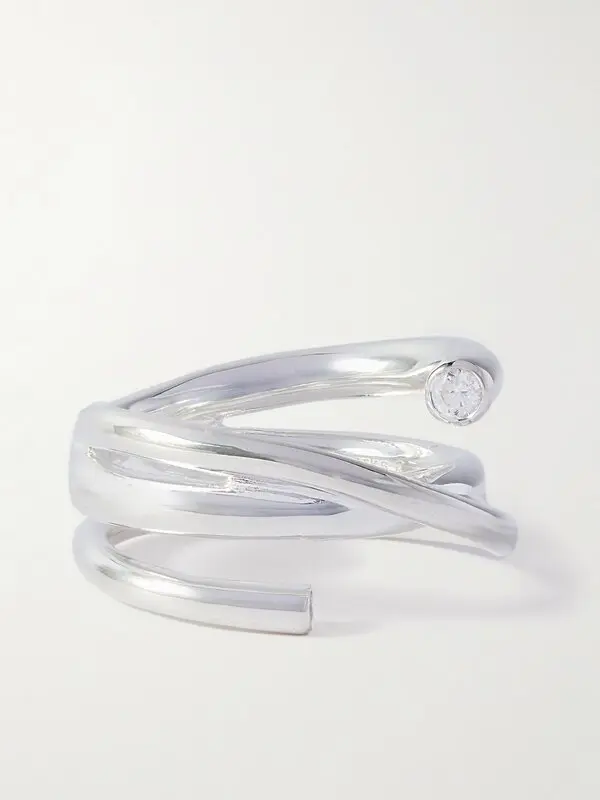 Completedworks Plated Recycled Cubic Zirconia Ring - Silver