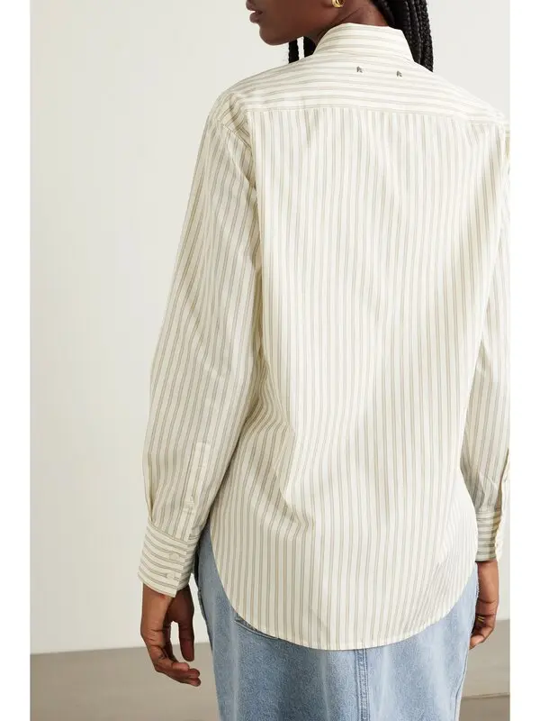 GOLDEN GOOSE Striped Cotton-poplin Shirt