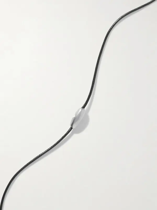 YSSO Sterling And Cord Necklace - Silver