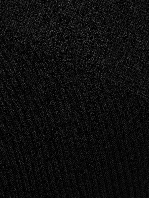 Gauge81 Soria One-shoulder Ribbed-knit Mini Dress