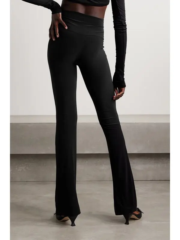 Norma Kamali Stretch-jersey Straight-leg Pants