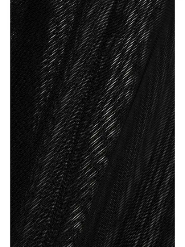 Norma Kamali Stretch-mesh Maxi Dress