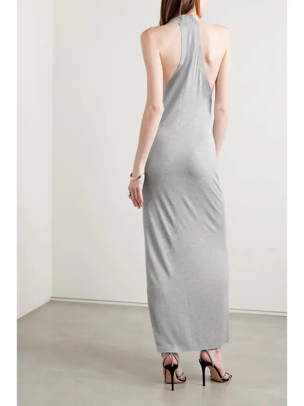 Norma Kamali Neeta Draped Maxi Dress