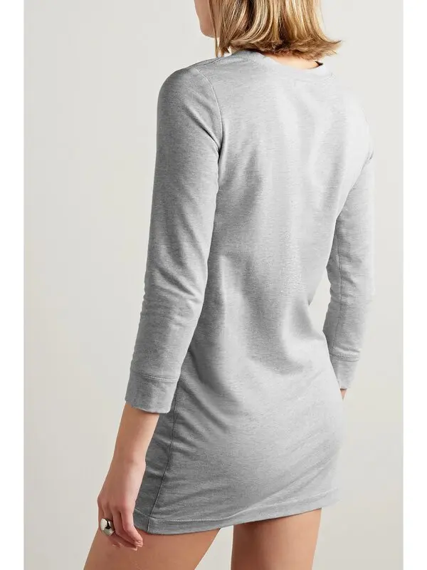 Norma Kamali Cotton-blend Jersey Mini Dress