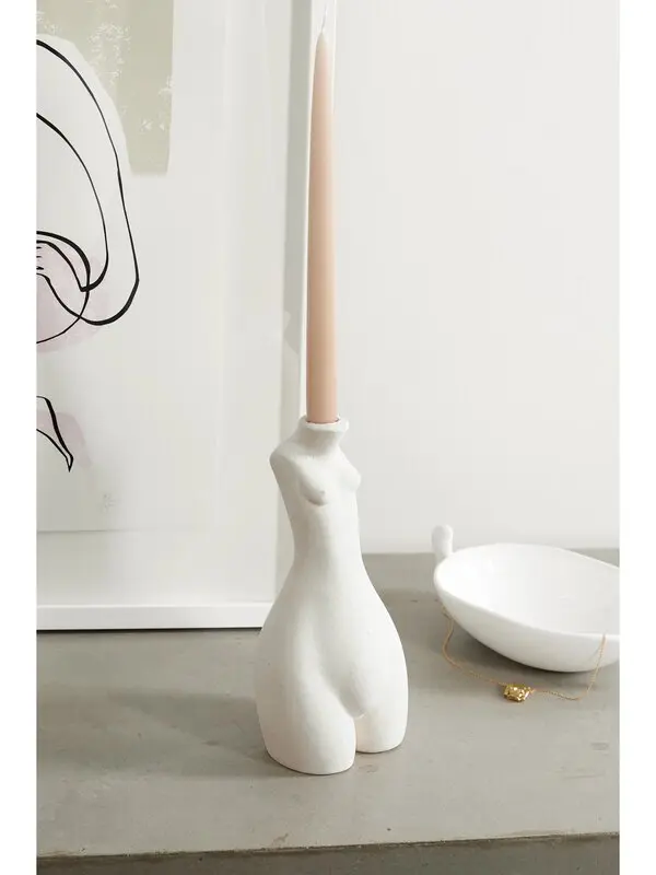 Anissa Kermiche Tit For Tat Ceramic Candlestick