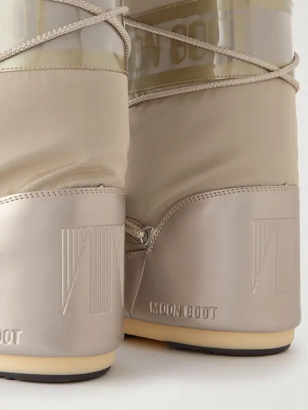 Moon Boot Icon Glance Pvc And Shell Boots - Silver