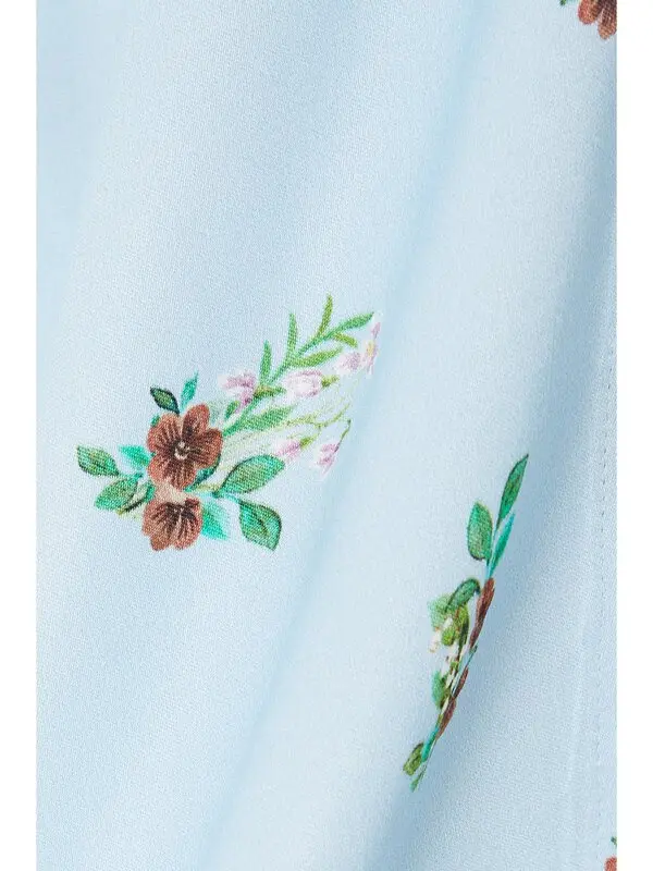 Sleeper Blossom Floral-print Satin Shirt