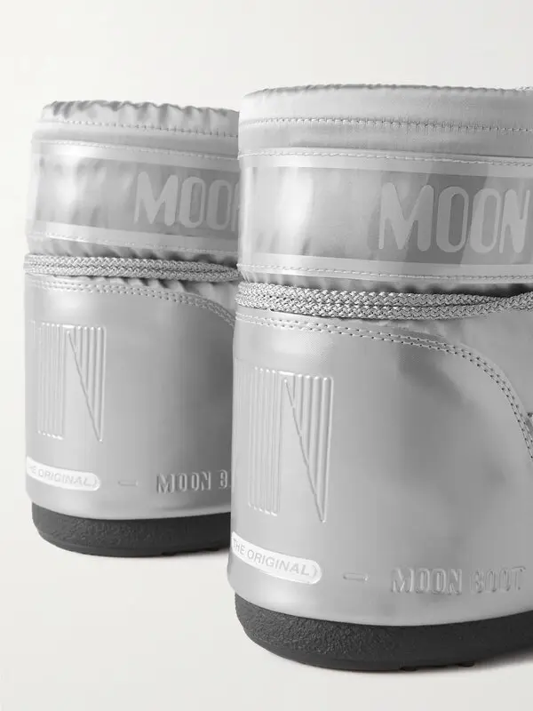 Moon Boot Icon Low Glance Snow Boots - Silver