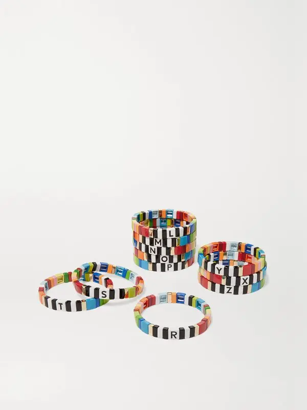 ROXANNE ASSOULIN Alphabet Soup Beaded Bracelet - Blue