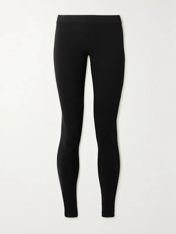 JAMES PERSE Stretch-pima Cotton Jersey Leggings