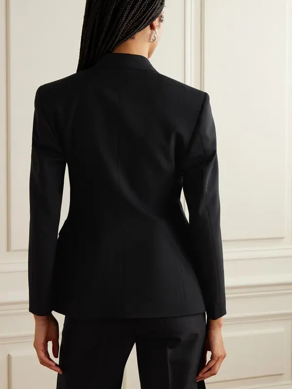 Balenciaga Soft Hourglass Cotton Blazer - Black