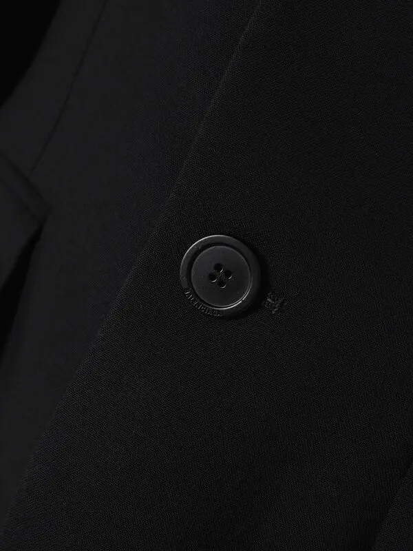 Balenciaga Soft Hourglass Cotton Blazer - Black